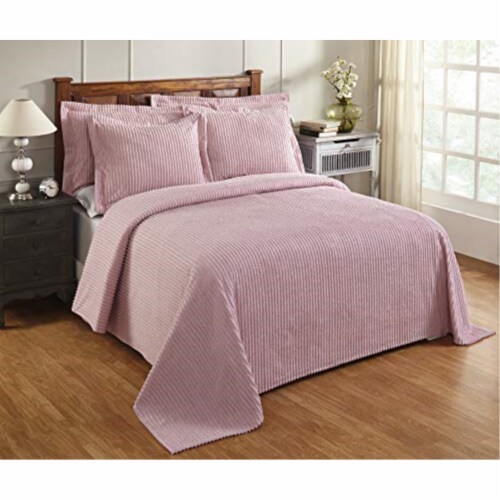 Jullian Collection Twin Bedspread in Pink 1 Foods Co
