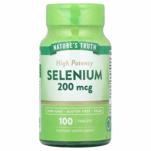 Nature's Truth Selenium High Potency 200 mcg - 100 Tablets, 100 Count ... Nature's Truth Selenium High Potency 200 mcg - 100 Tablets, 100 Count ...