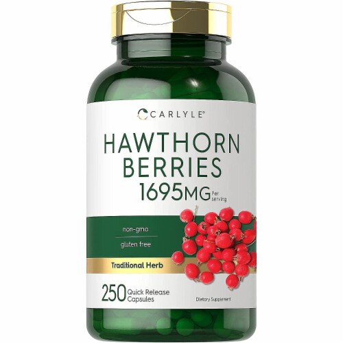 Carlyle Hawthorn Berry Capsules 1695mg | 250 Count, 250 Capsules - Kroger Carlyle Hawthorn Berry Capsules 1695mg | 250 Count, 250 Capsules - Kroger