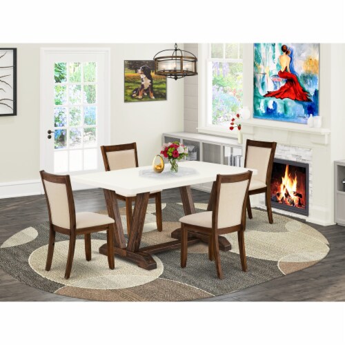 High Back Fabric Dining Room Chairs