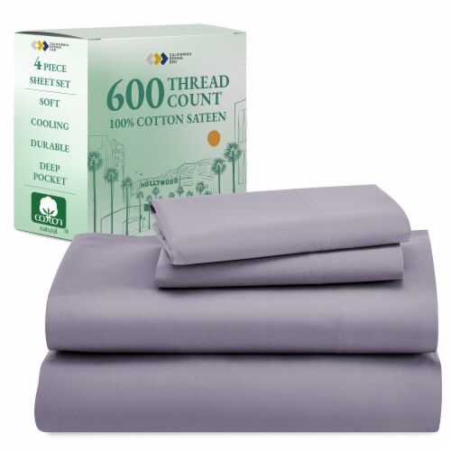 California Design Den 5 Star Luxury Sheet Set 600 Thread Count 100