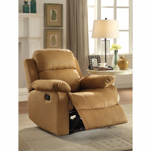 Parklon Recliner Brown Microfiber Saltoro Sherpi 36x35.5x40.5 Gerbes Super Markets