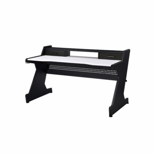 Gaming Table Black White Finish 1 Fry s Food Stores