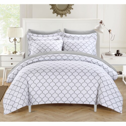 Emmett 3 Or 2 Piece Reversible Duvet Cover Set Geometric Diamond