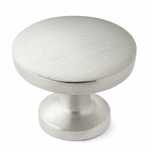 Solid 1 1 8 Satin Nickel Round Kitchen Cabinet Knobs Pulls 10 Pk 1 Food 4 Less