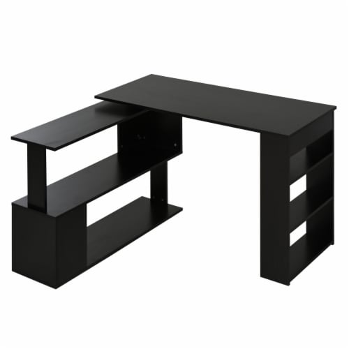 Rotating office desk and shelf combo store