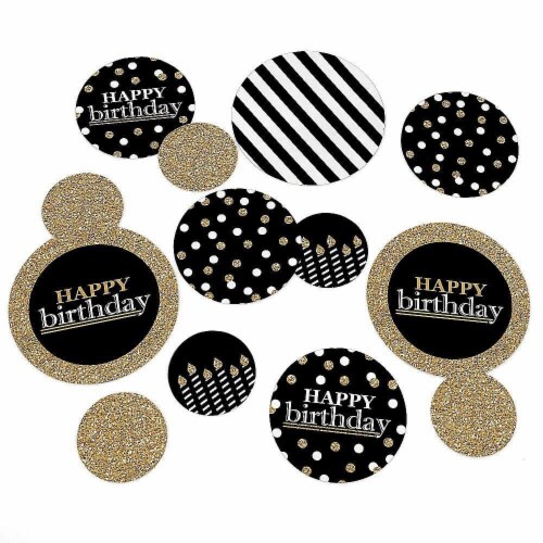 Big Dot Of Happiness Adult Happy Birthday Gold Birthday Party Decors