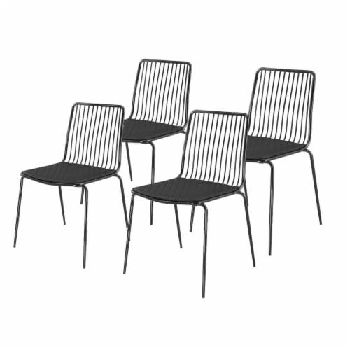 Gunmetal chairs set of 4 store