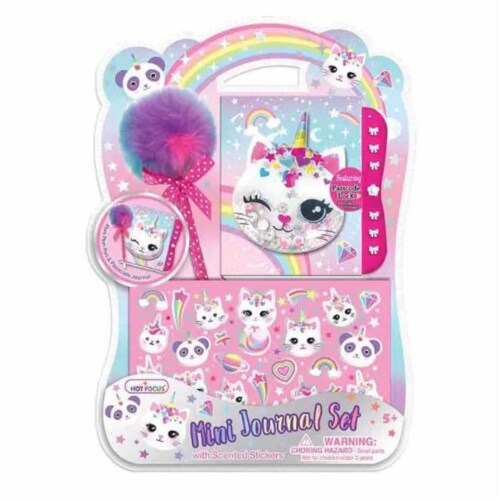 Hot Focus Caticorn Mini Journal With Scented Stickers Set, 1 Unit - Kroger Hot Focus Caticorn Mini Journal With Scented Stickers Set, 1 Unit - Kroger