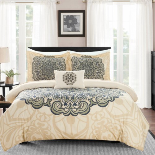 Chic Home Mindy 8 Or 6 Piece Reversible Duvet Cover Set Large Scale