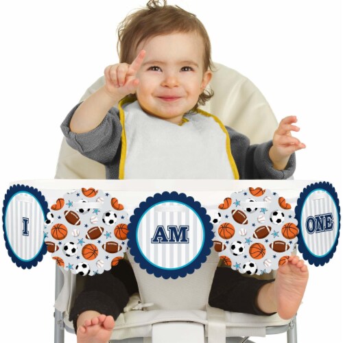 Big Dot of Happiness Go, Fight, Win - Sports 1st Birthday Highchair ... Big Dot of Happiness Go, Fight, Win - Sports 1st Birthday Highchair ...