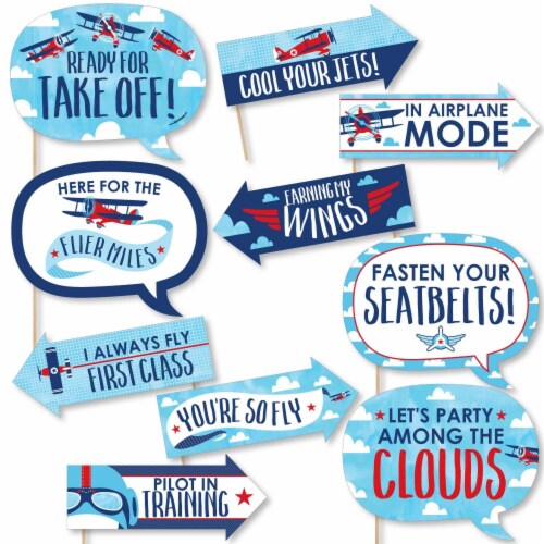 Airplane photo booth props store