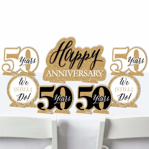 Big Dot Of Happiness We Still Do 50th Wedding Anniversary Centerpiece