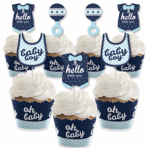Big Dot Of Happiness Hello Little One Decor Cupcake Wrappers And Treat