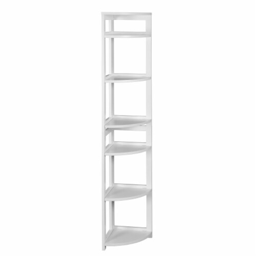 Flip Flop 67 High Corner Folding Bookcase White 1 Kroger