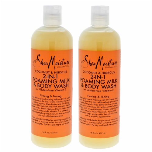 Shea Moisture Coconut And Hibiscus 2in1 Foaming Milk And Body Wash Firming