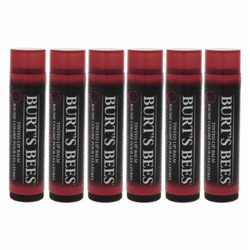 Tinted Lip Balm Rose By Burts Bees For Unisex 015 Oz Lip Balm Pack Of 6 015 Oz Kroger