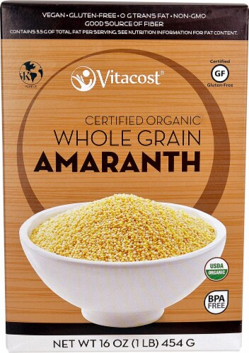 Vitacost Certified Organic Whole Grain Amaranth 16 Oz Kroger
