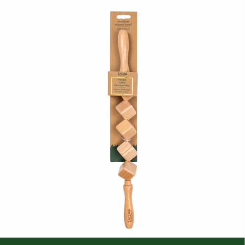 Tada Natural Beauty Wooden Cubed Massage Roller 1 Harris Teeter