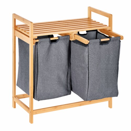 Dual laundry hamper store