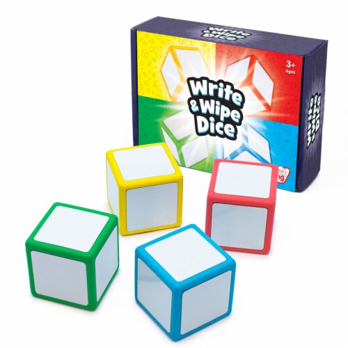 Junior Learning Write & Wipe Dice, 1 x Storage box, 4 x dice - Kroger Junior Learning Write & Wipe Dice, 1 x Storage box, 4 x dice - Kroger