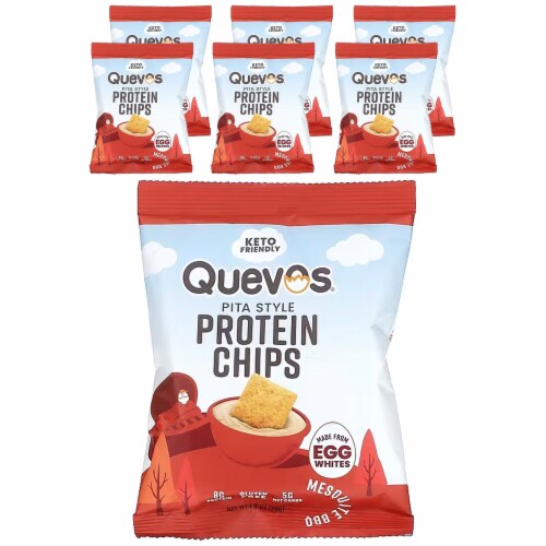 Quevos Mesquite BBQ Egg White Crisps 1 oz Jay C Food Stores