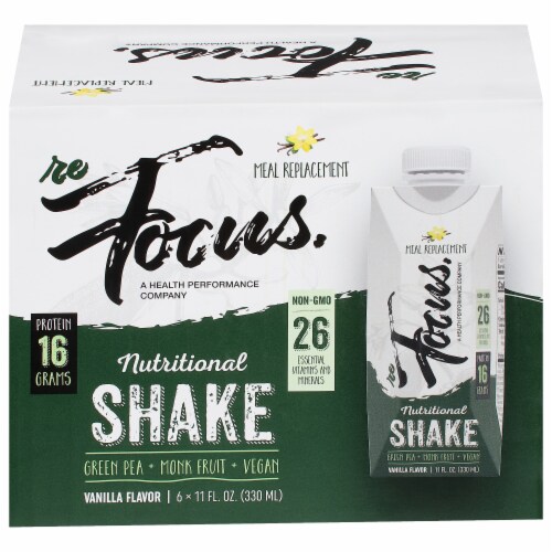 Focus Vanilla Meal Replacement Nutritional Shake 6 Ct 11 Fl Oz Ralphs