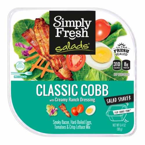 Simply Fresh Salads® Classic Cobb Salad Shaker, 6.4 oz - Fred Meyer Simply Fresh Salads® Classic Cobb Salad Shaker, 6.4 oz - Fred Meyer