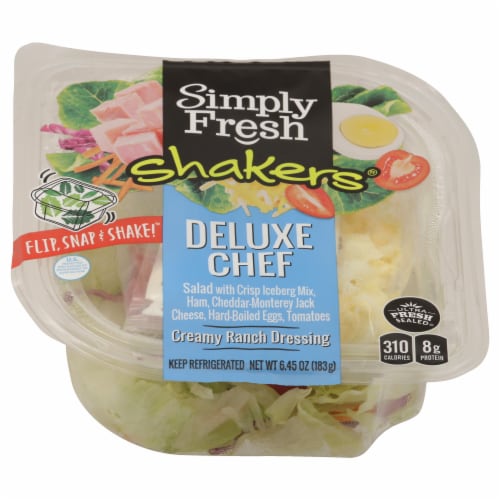 Simply Fresh Salads® Deluxe Chef Salad Shaker, 6.45 oz - Fry’s Food Stores Simply Fresh Salads® Deluxe Chef Salad Shaker, 6.45 oz - Fry’s Food Stores
