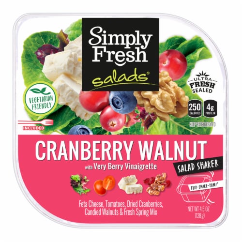 Simply Fresh Salads® Cranberry Walnut Salad Shaker, 4.5 oz - Fry’s Food ... Simply Fresh Salads® Cranberry Walnut Salad Shaker, 4.5 oz - Fry’s Food ...