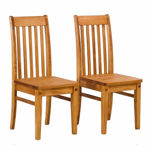 TableChamp Solid Brazilian Pine Wood Dining Room Chairs Rio Honey Finish 1 Piece Harris Teeter