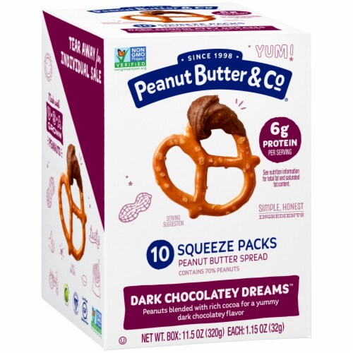 Peanut Butter And Co Peanut Butter Squeeze Packs Dark Chocolate Dreams® 10 Ct 115 Oz Kroger