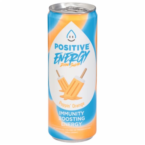 Positive® Energy Poppin Orange Immunity Boosting Energy Drink 12 Fl