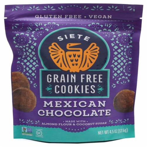 Siete Grain Free Mexican Chocolate Cookies, 4.5 oz - Kroger Siete Grain Free Mexican Chocolate Cookies, 4.5 oz - Kroger