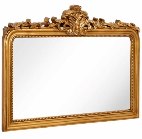 Gold framed mirror large store