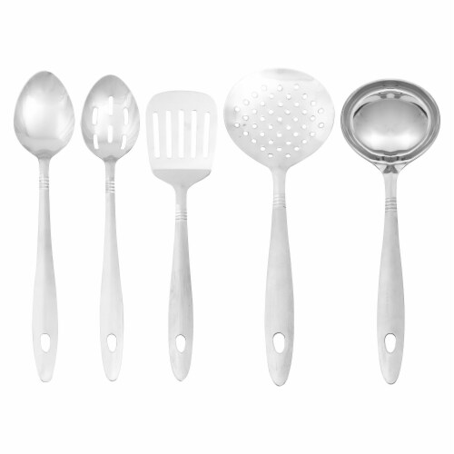 Lexi Home Premium Stainless Steel 14 Inch Kitchen Utensils 5 Piece Set ... Lexi Home Premium Stainless Steel 14 Inch Kitchen Utensils 5 Piece Set ...