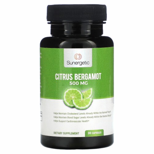 Sunergetic Citrus Bergamot 500 Mg 30 Capsules 30 Count Food 4 Less