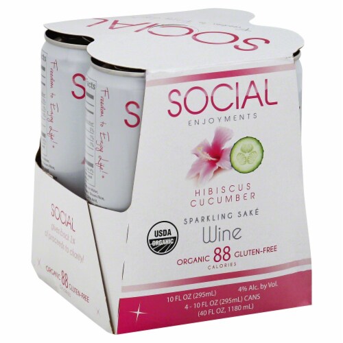 Social Enjoyments Hibiscus Cucumber Organic Sparkling Sake Low Calorie ... Social Enjoyments Hibiscus Cucumber Organic Sparkling Sake Low Calorie ...
