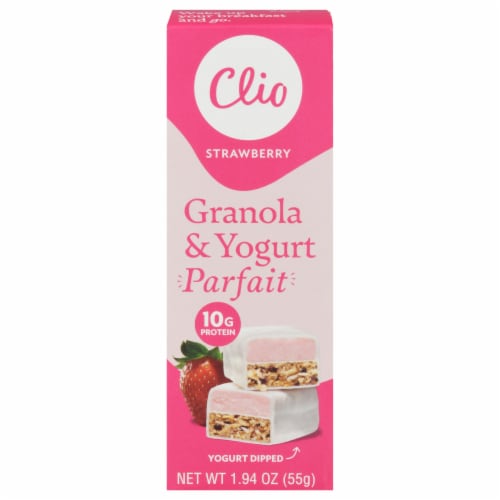 Clio Strawberry Granola And Yogurt Parfait Bar 194 Oz Harris Teeter