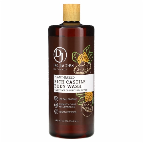 Dr Jacobs Naturals All Natural Castile Shea Butter Body Wash With Plant