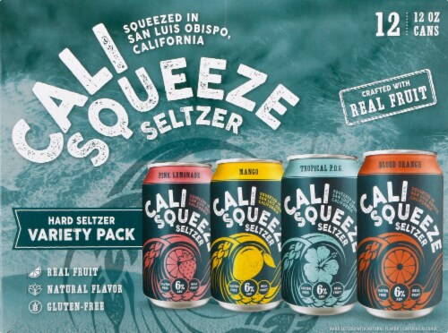 Slo Brew Cali Squeeze Hard Seltzer Variety Pack, 12 cans / 12 fl oz ... Slo Brew Cali Squeeze Hard Seltzer Variety Pack, 12 cans / 12 fl oz ...