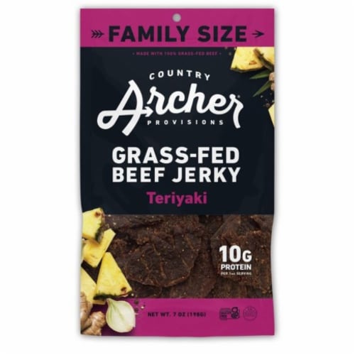 Country Archer® Teriyaki Beef Jerky, 7 oz - QFC Country Archer® Teriyaki Beef Jerky, 7 oz - QFC