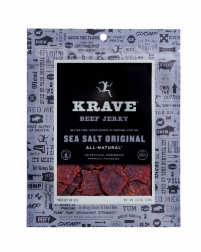 Krave Sea Salt Original Beef Jerky, 3.25 oz - Kroger Krave Sea Salt Original Beef Jerky, 3.25 oz - Kroger