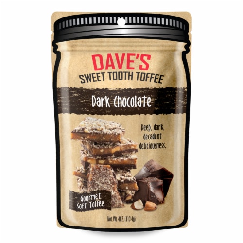Dave's Sweet Tooth Dark Chocolate Gourmet Soft Toffee, 4 oz - Kroger Dave's Sweet Tooth Dark Chocolate Gourmet Soft Toffee, 4 oz - Kroger