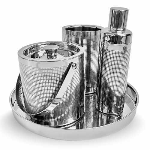 Lexi Home Premium 4-Piece Etched Stainless Steel Barware Set, 1 CT - Kroger Lexi Home Premium 4-Piece Etched Stainless Steel Barware Set, 1 CT - Kroger