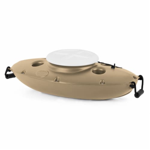 CreekKooler 30 Quart Floating Insulated Beverage Cooler Pull Behind Kayak Tan 1 Piece Foods Co