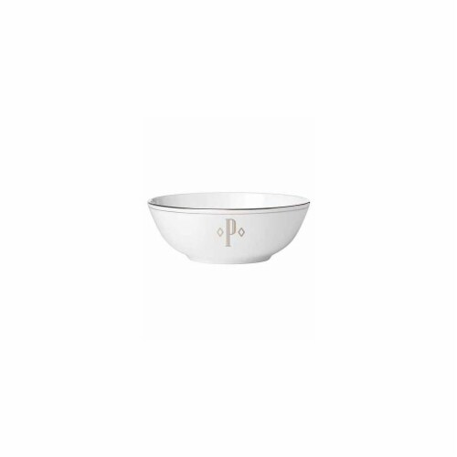Lenox 873272 6 5 In Dia Federal Platinum Monogram Block Dw Place Bowl