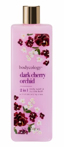 Bodycology 2 In 1 Dark Cherry Orchid Body Wash And Bubble Bath 16 Fl Oz