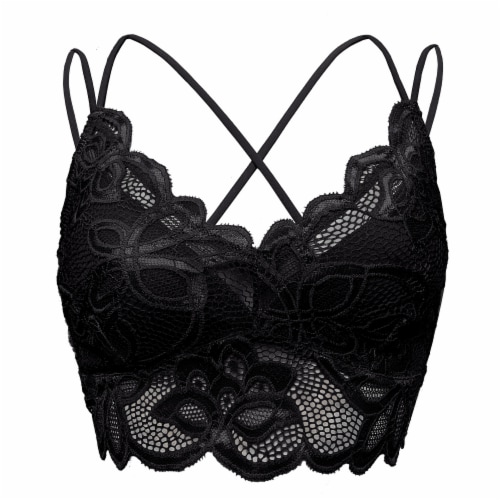 DIP Crochet Lace Bralette - Black, 1XL - Kroger DIP Crochet Lace Bralette - Black, 1XL - Kroger