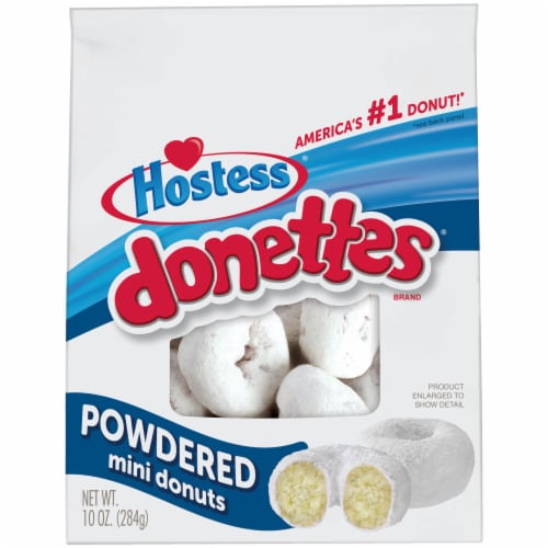 Hostess Powdered Donettes Bag Sugar Mini Donuts 10 Oz Kroger